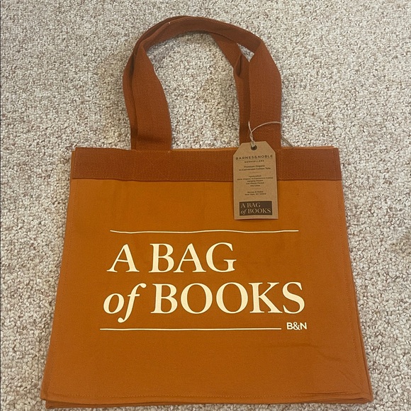 Barnes & Noble | Bags | Barnes Noble Rust Book Tote | Poshmark